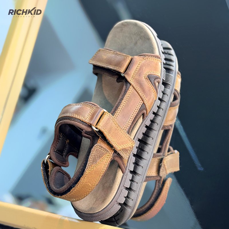 Premium belt sandels brown